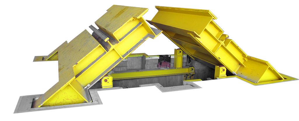 Whiting Single Axle Drop Table for Easy Wheel Change Out